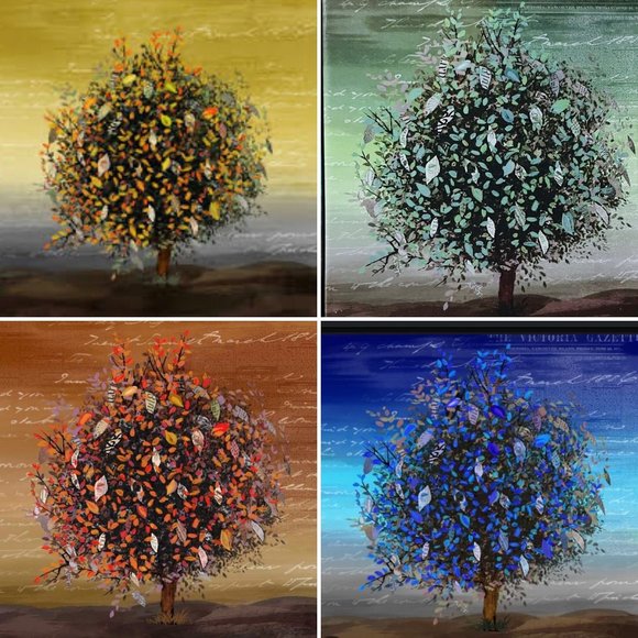 Four Seasons Summer Tree Print | Accents | Four Seasons Summer Tree ...